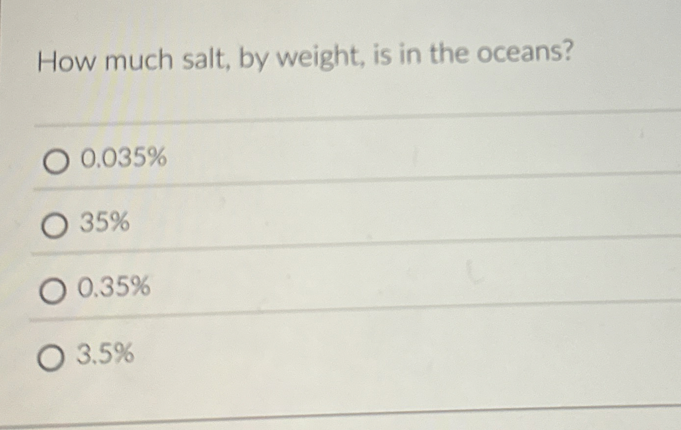 Solved How much salt, by weight, is in the | Chegg.com