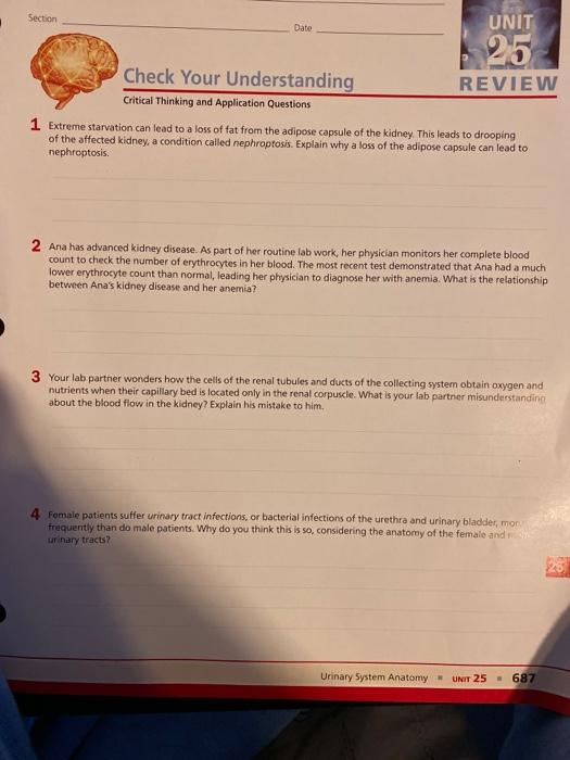 Solved Date Section UNIT 25 Check Your Understanding REVIEW | Chegg.com