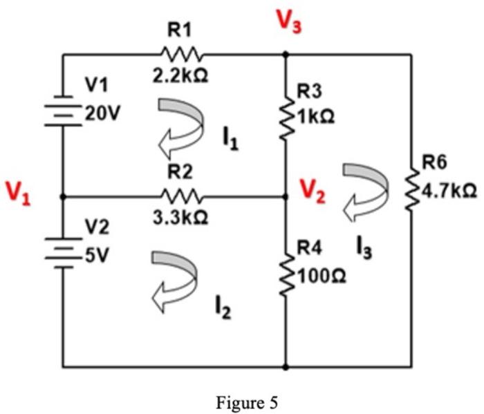 Solved For The Circuit Shown In Figure 5 Apply Node Voltage 0469