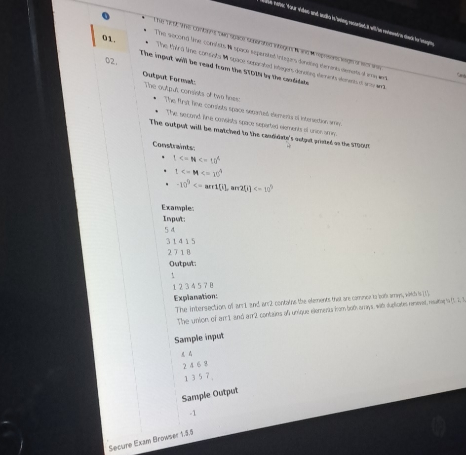Solved The third line consists M ﻿space separated | Chegg.com