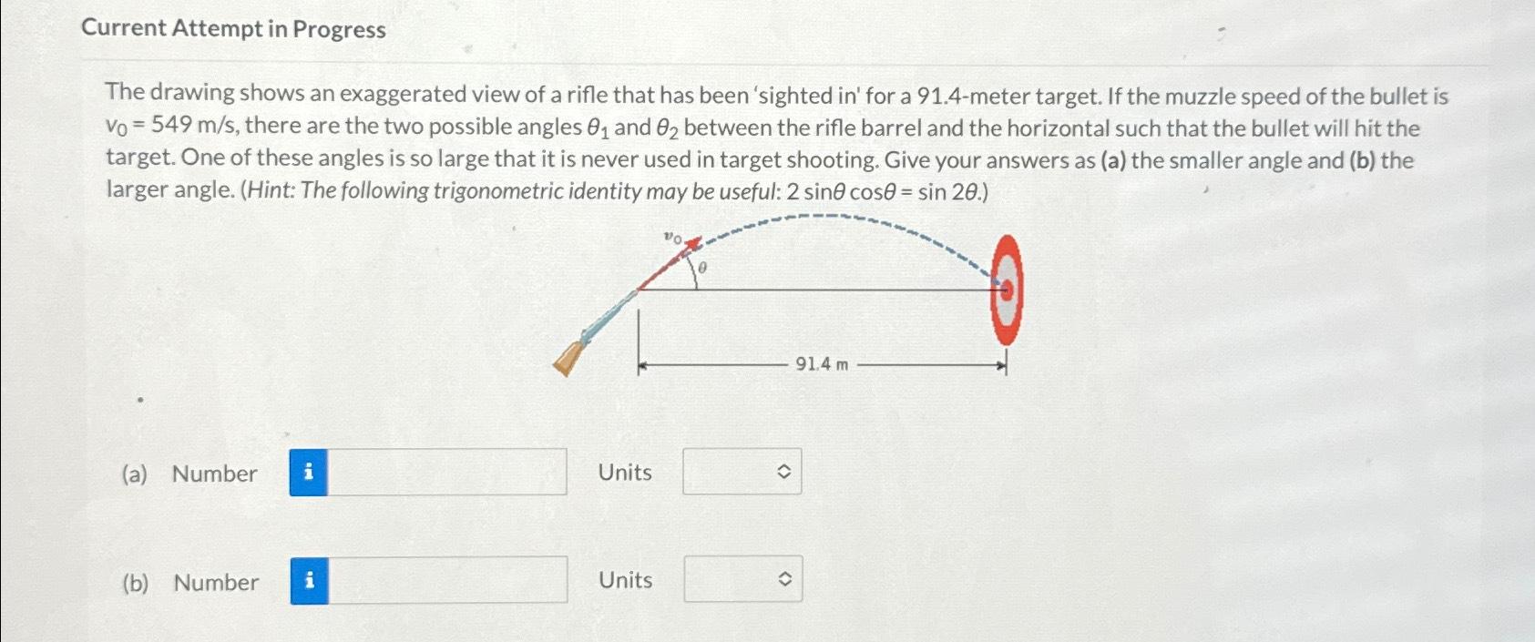 Solved Current Attempt in Progress\\nThe drawing shows an | Chegg.com