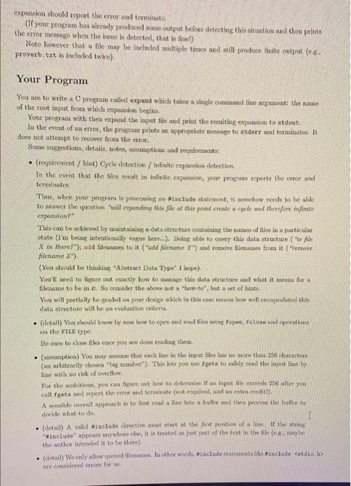 What is File Expansion? In many computer languages | Chegg.com