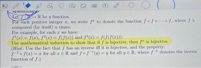 Solved Let f:R be a function. For each positive integer n, | Chegg.com