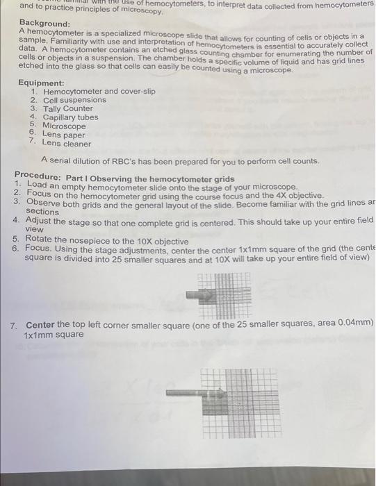 Solved and to practice principles of microscopy s of microf | Chegg.com