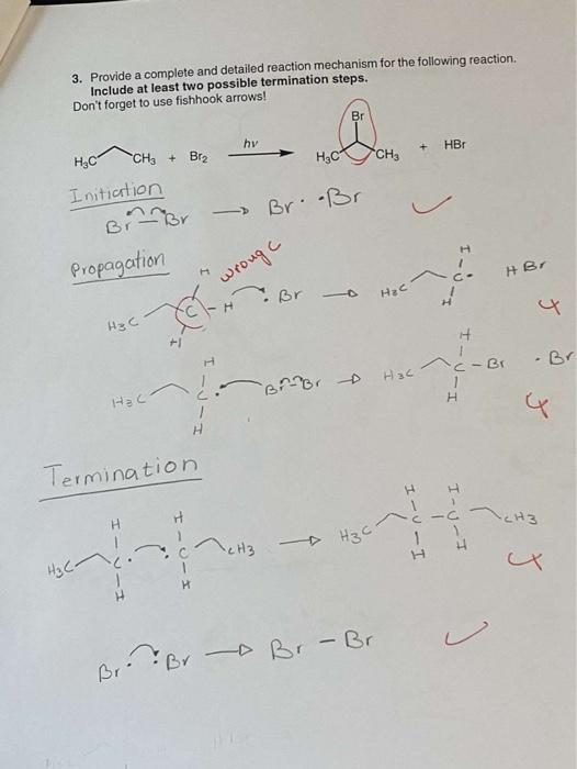 [Solved]: 3. Provide a complete and detailed reaction mecha