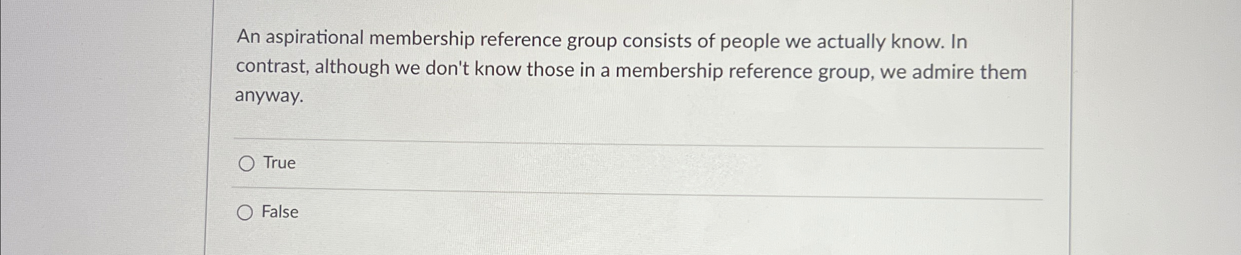 Solved An aspirational membership reference group consists | Chegg.com