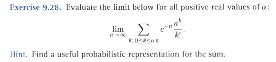 Solved Exercise 9.28. ﻿Evaluate the limit below for all | Chegg.com