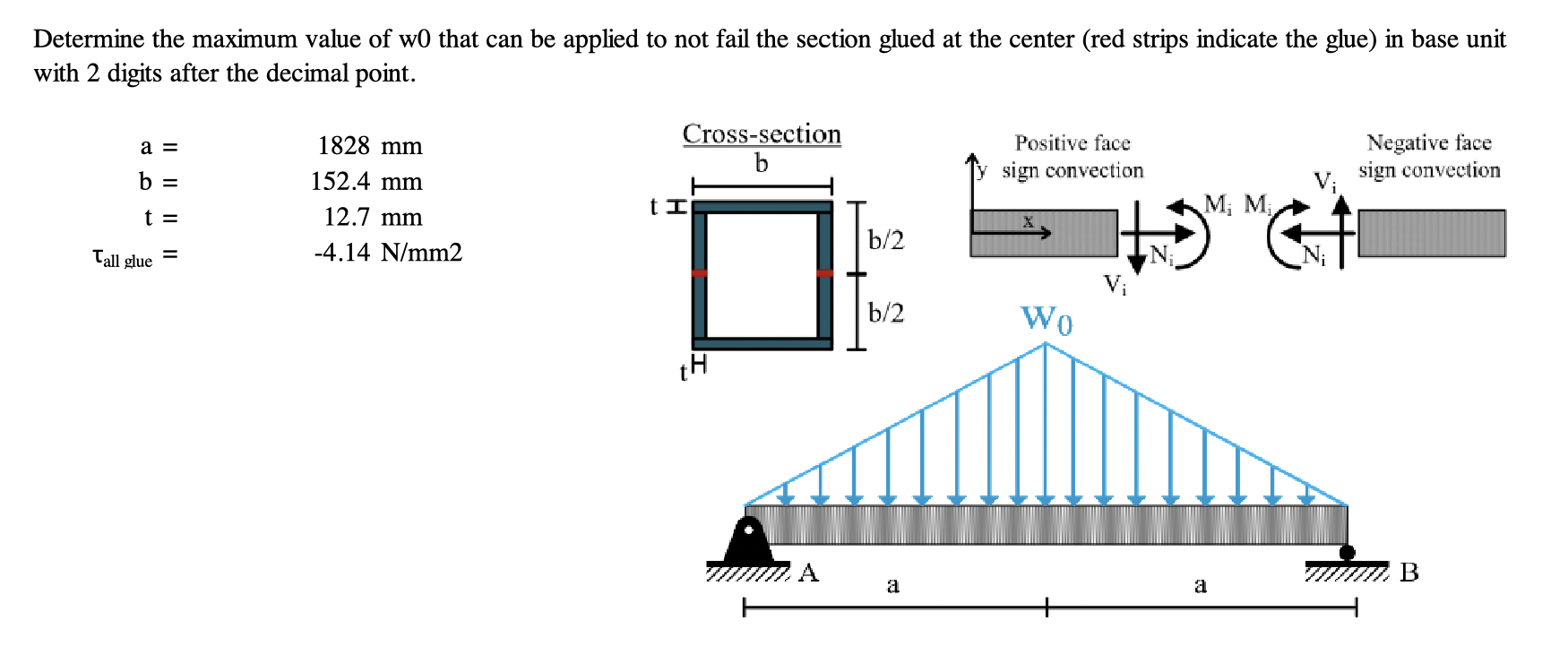 Solved Determine the maximum value of w0 ﻿that can be | Chegg.com