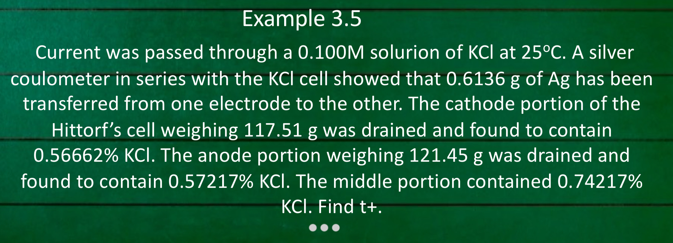 Example 3.5Current was passed through a 0.100M | Chegg.com