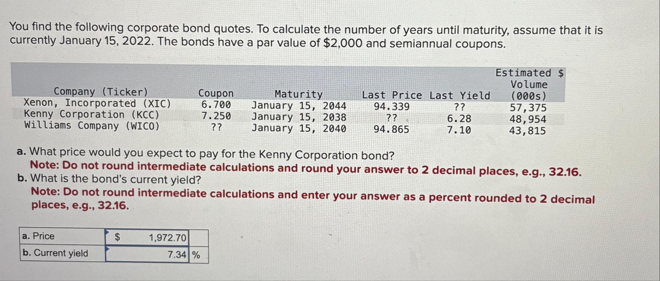 Solved You find the following corporate bond quotes. To | Chegg.com