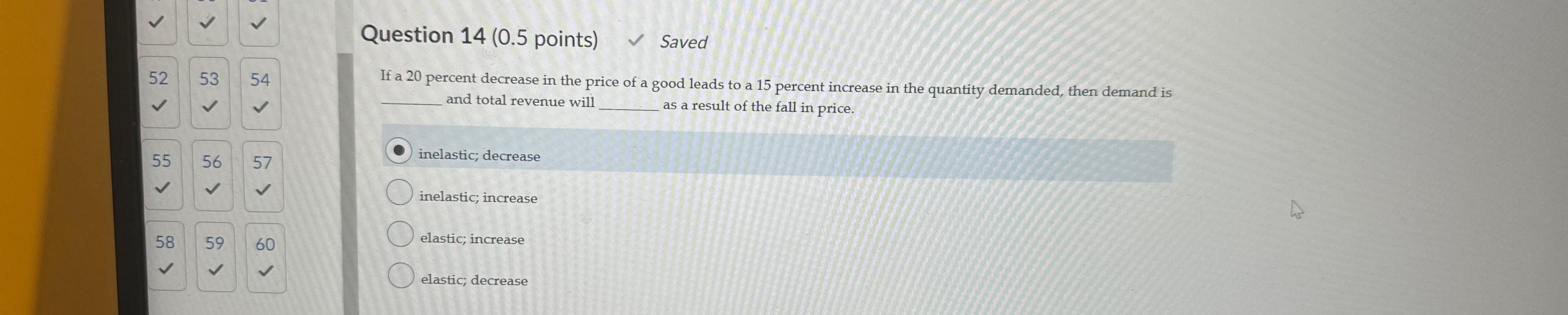 Solved If a 20 ﻿decrease in the price of a good leads to a | Chegg.com