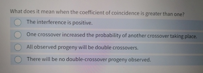 Solved What does it mean when the coefficient of coincidence | Chegg.com