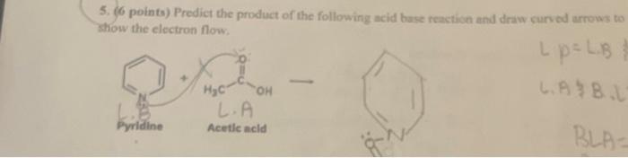 Solved 5. (6 points) Predict the product of the following | Chegg.com