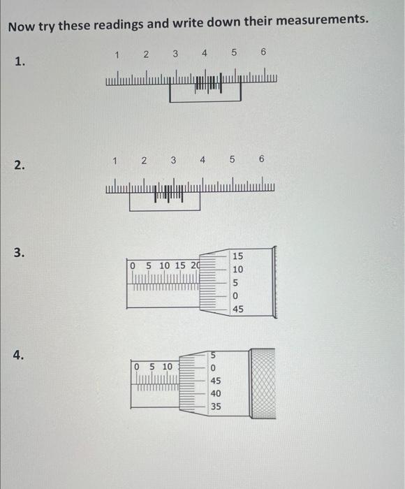 Solved Now try these readings and write down their | Chegg.com