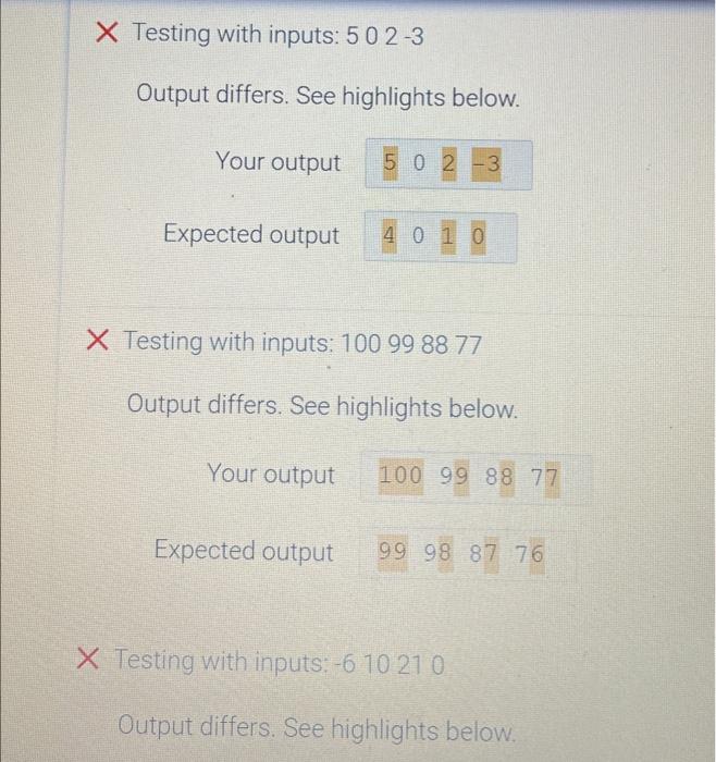 Solved Write A Loop That Subtracts 1 From Each Element In 1075