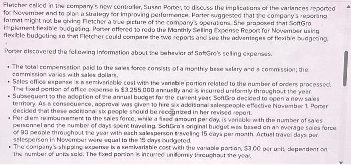 Solved Tyrone Fletcher, president of SoftGro, Incorporated, | Chegg.com