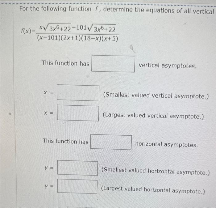 Solved For the Following function f, determine the equation | Chegg.com