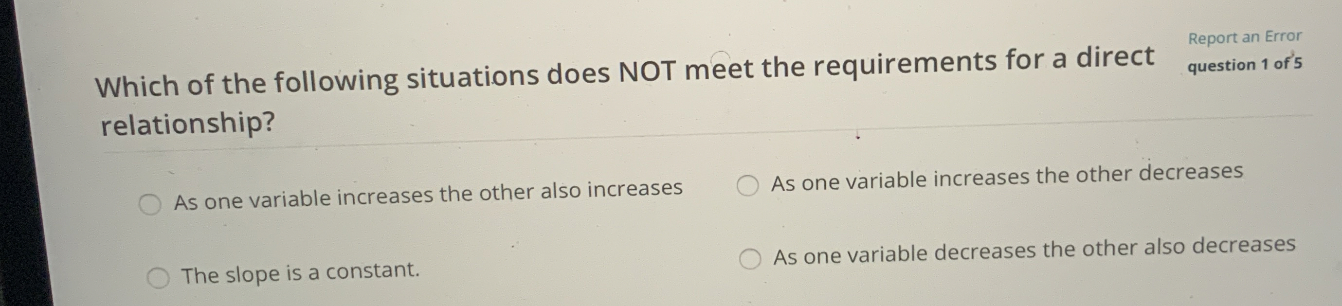 Solved Which of the following situations does NOT meet the | Chegg.com