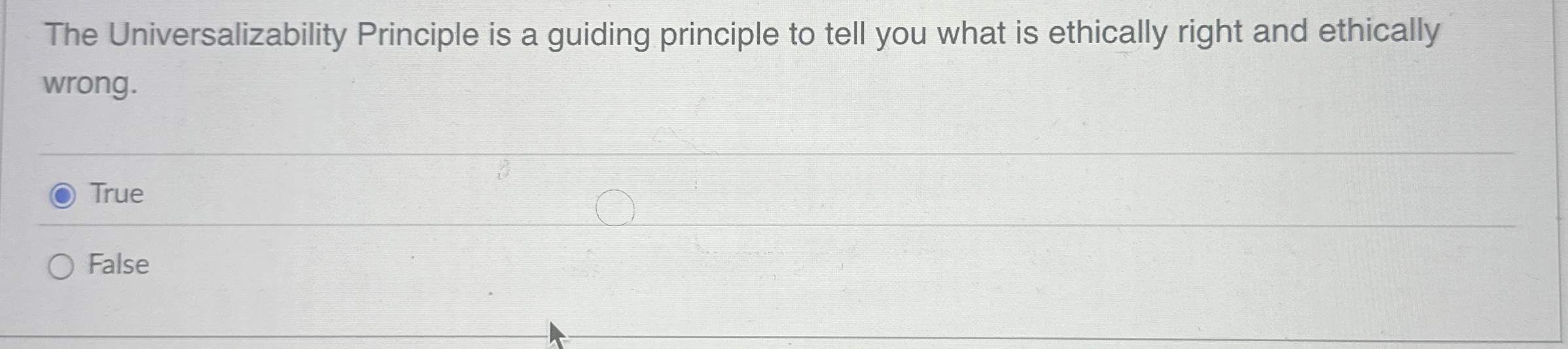 Solved The Universalizability Principle is a guiding | Chegg.com