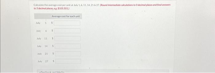 Solved Cullumber Co. began operations on July 1. It uses a | Chegg.com