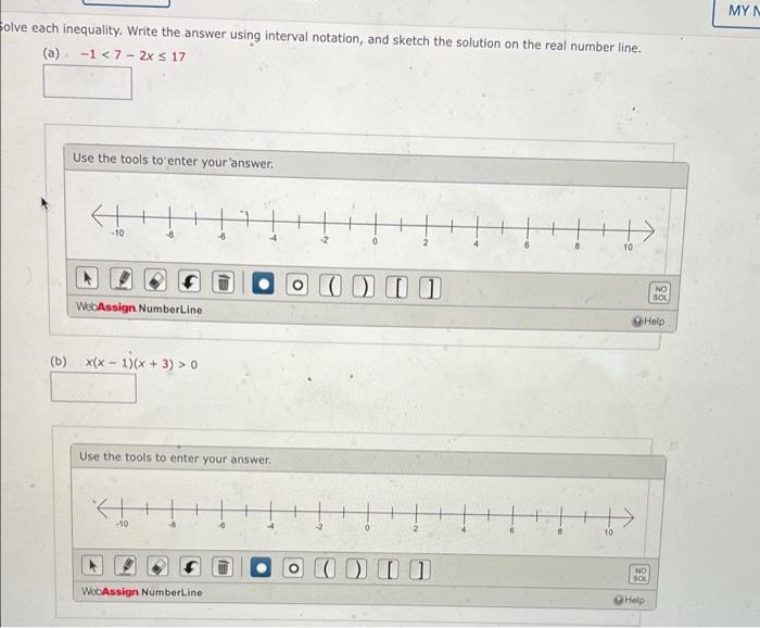 Solved Solve each inequality. Write the answer using | Chegg.com