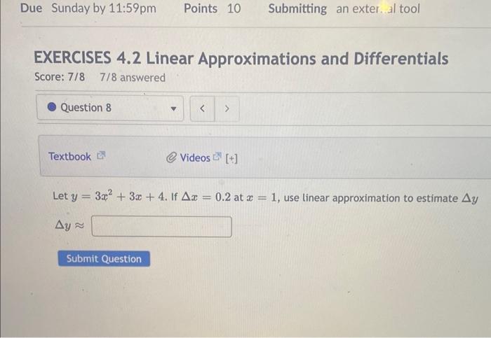 Solved EXERCISES 4.2 Linear Approximations and Differentials | Chegg.com
