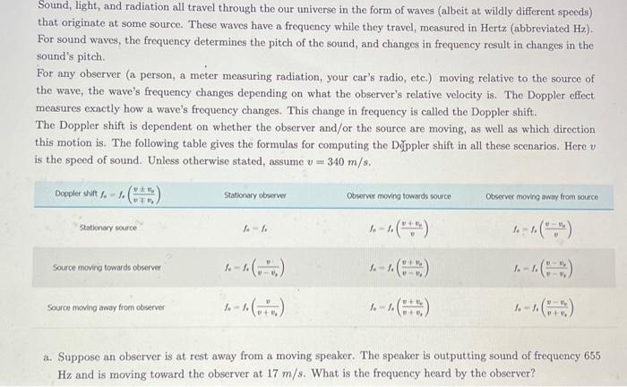 Solved Sound, light, and radiation all travel through the | Chegg.com