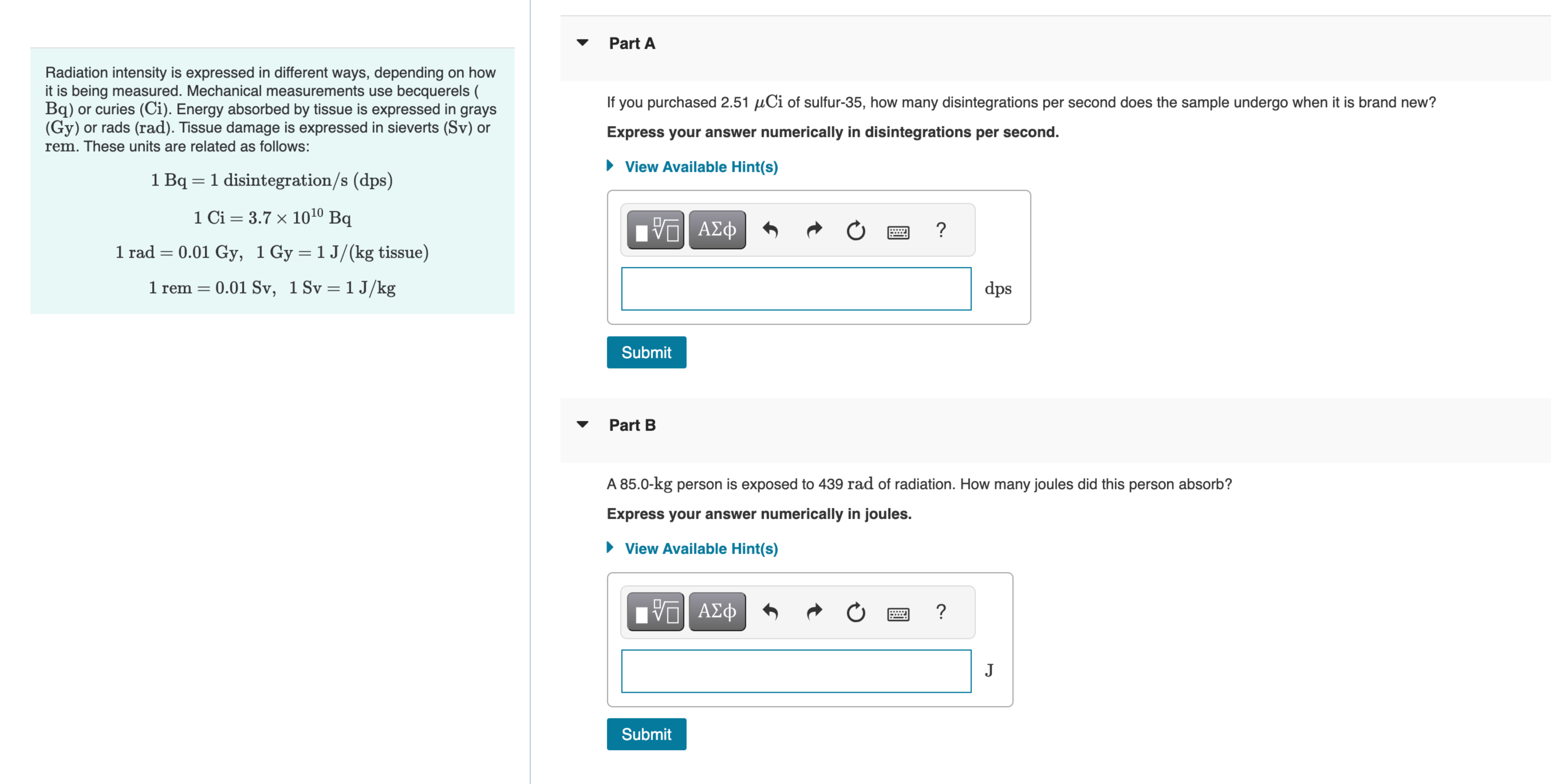 Solved Radiation intensity is expressed in different ways, | Chegg.com