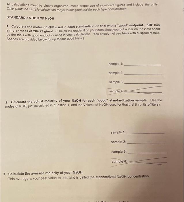 Solved DATA SHEET Record all data using the appropriate | Chegg.com