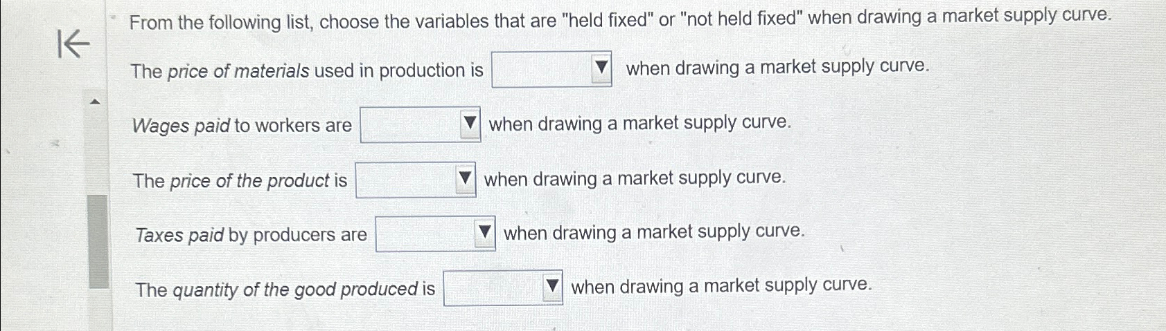 Solved From the following list, choose the variables that | Chegg.com