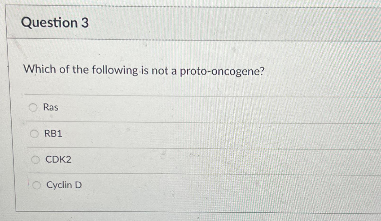 Solved Question 3Which of the following is not a | Chegg.com
