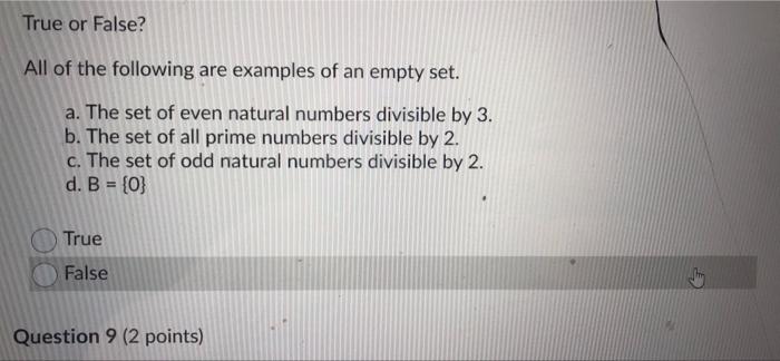 Solved True or False? All of the following are examples of | Chegg.com