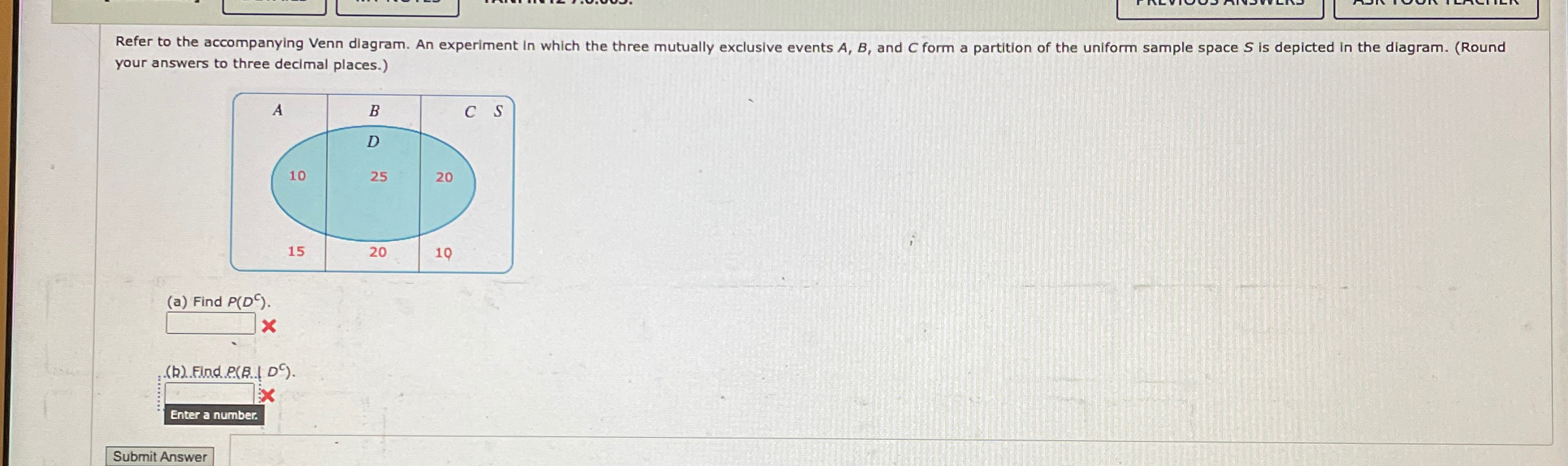 Solved your answers to three decimal places.)(a) ﻿Find | Chegg.com