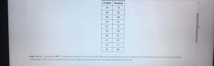 Solved To determine if his teaching method increases | Chegg.com