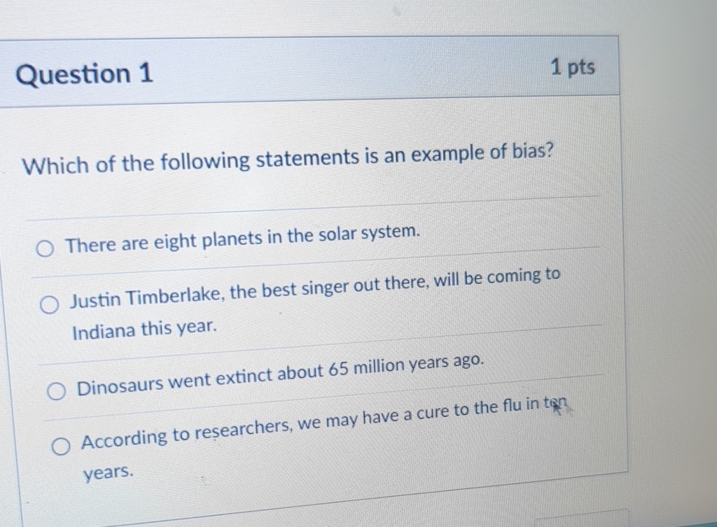 Solved Question 11 ﻿ptsWhich of the following statements is | Chegg.com