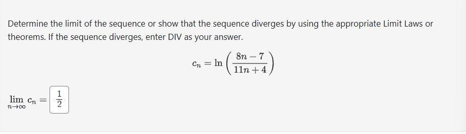Solved Determine the limit of ﻿the sequence or ﻿show that | Chegg.com