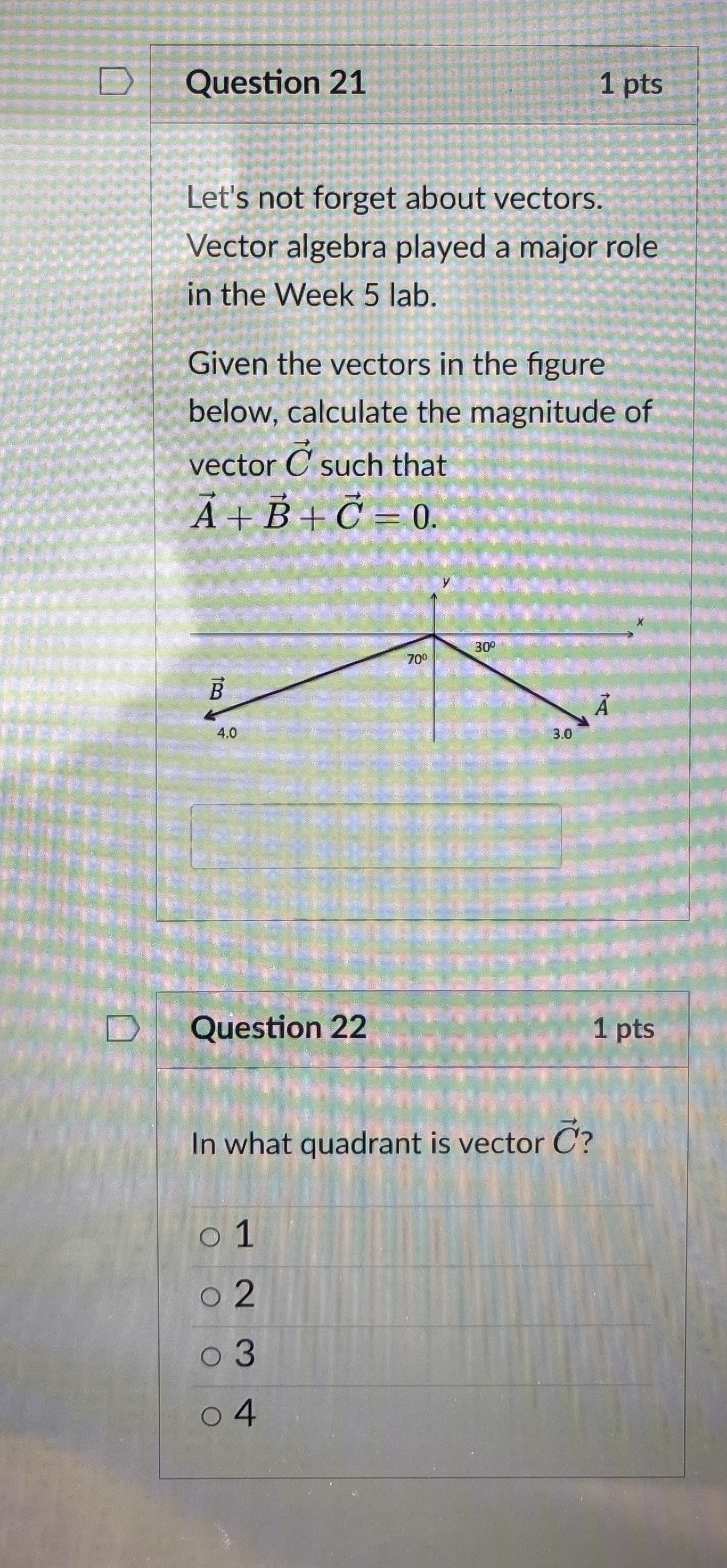 Solved Question 211 ﻿ptsLet's not forget about vectors. | Chegg.com
