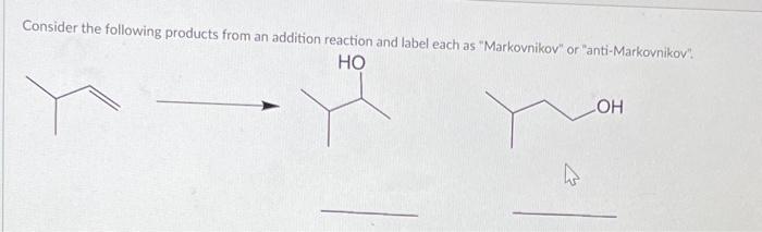 Solved Consider the following products from an addition | Chegg.com