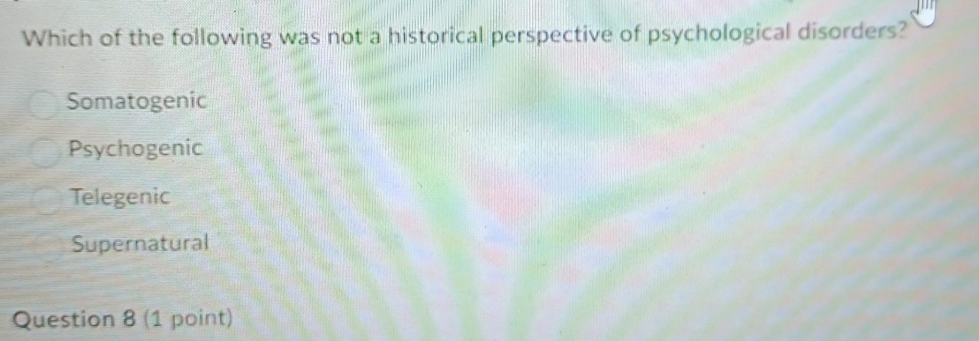 Solved Which of the following was not a historical | Chegg.com