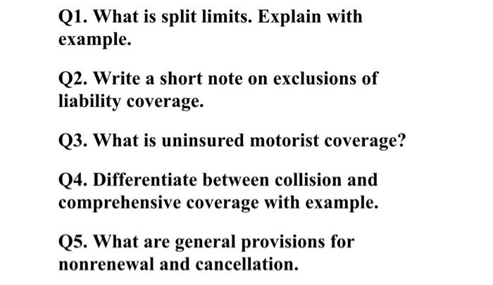 Solved Q1. What is split limits. Explain with example. Q2. | Chegg.com