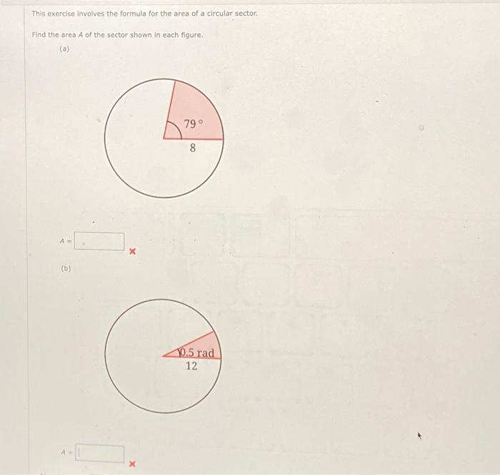 Solved This exercise involves the formula for the area of a | Chegg.com