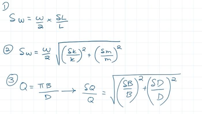 Solved Using the rules of error propagation, please show the | Chegg.com