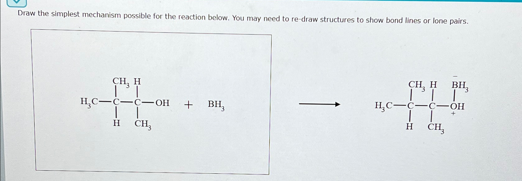 Solved Draw the simplest mechanism possible for the reaction | Chegg.com