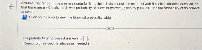 Solved Assume that random guesses are made for 8 | Chegg.com