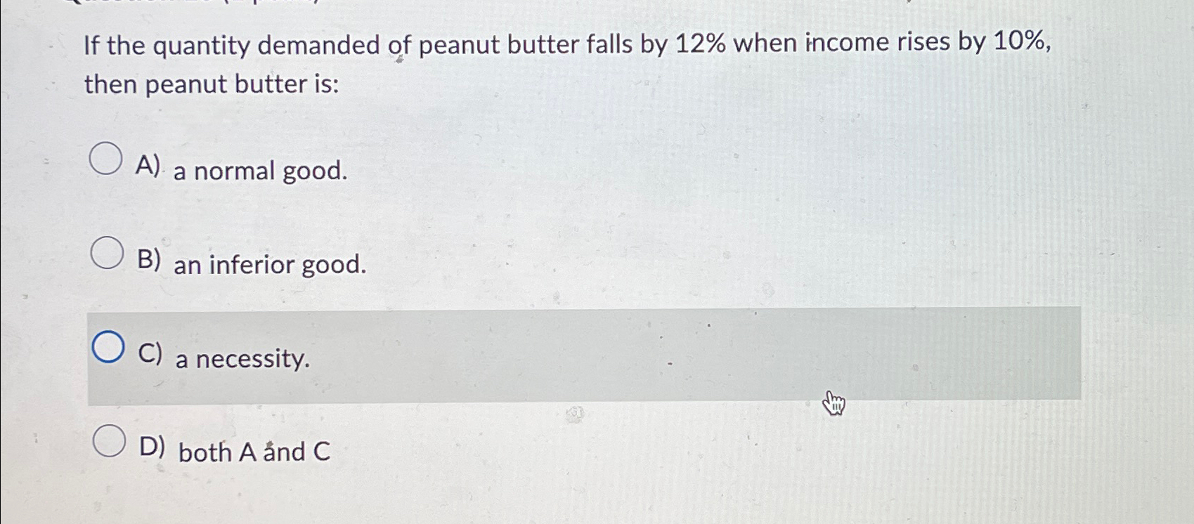 Solved If the quantity demanded of peanut butter falls by | Chegg.com