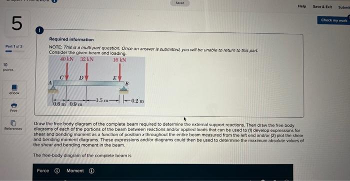 Solved Required information NOTE: This is a mult-part | Chegg.com