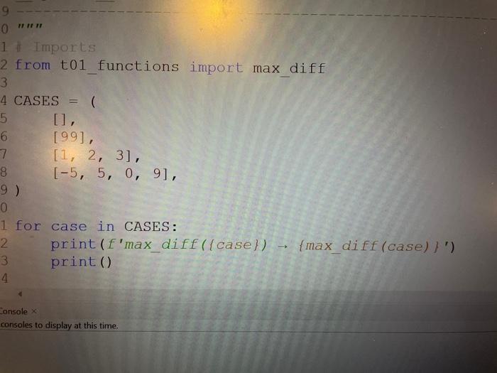 Solved Returns largest absolute difference between adjacent | Chegg.com