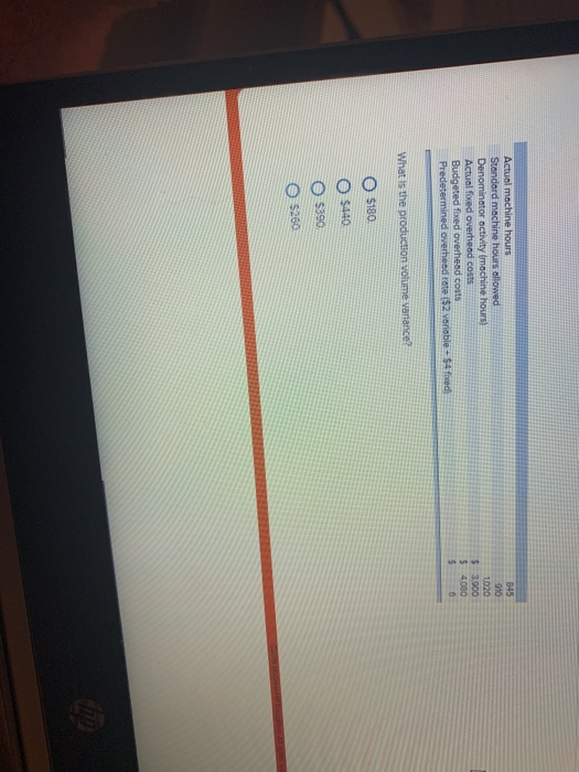 Solved 1,020 Actual machine hours Standard machine hours | Chegg.com