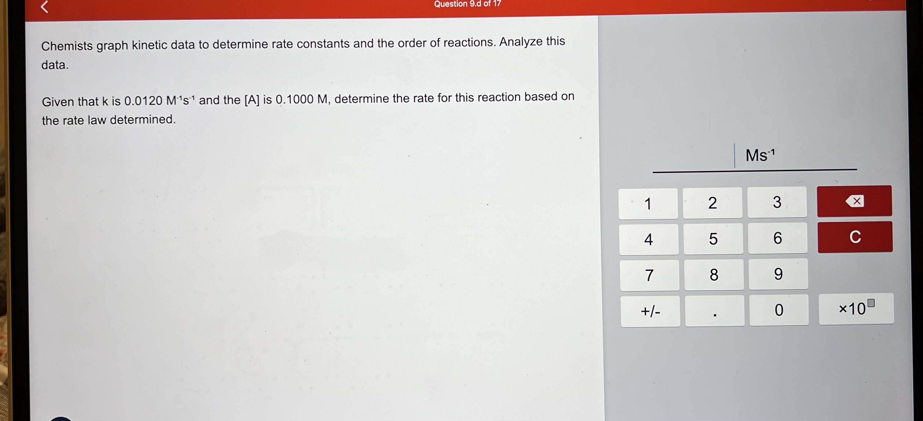 Chemists graph kinetic data to determine rate | Chegg.com