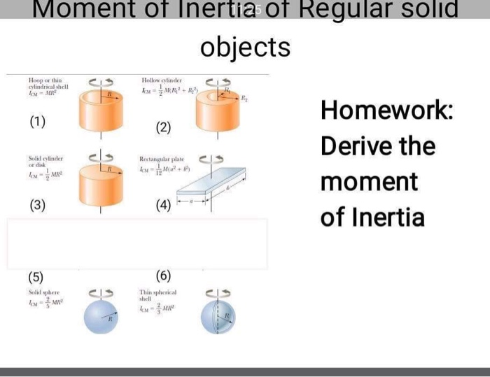Solved Four objects - a hoop, a solid cylinder, a solid | Chegg.com